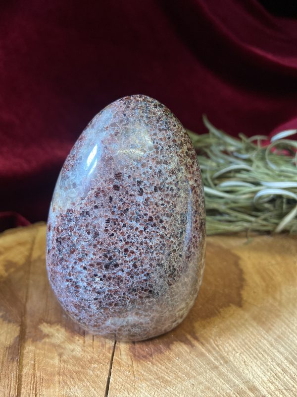 A captivating scarlet stone